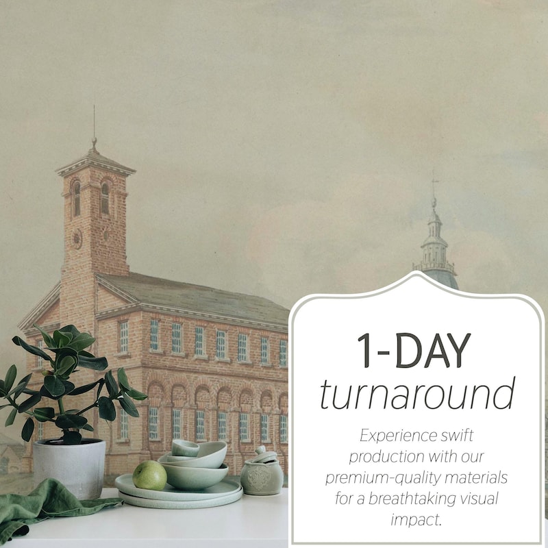 Colonial Wall Mural - Etsy