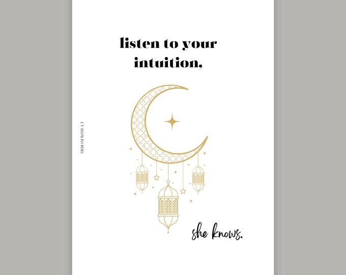 Intuition Design | Printable Planner Dashboard | Aesthetic Minimal ...