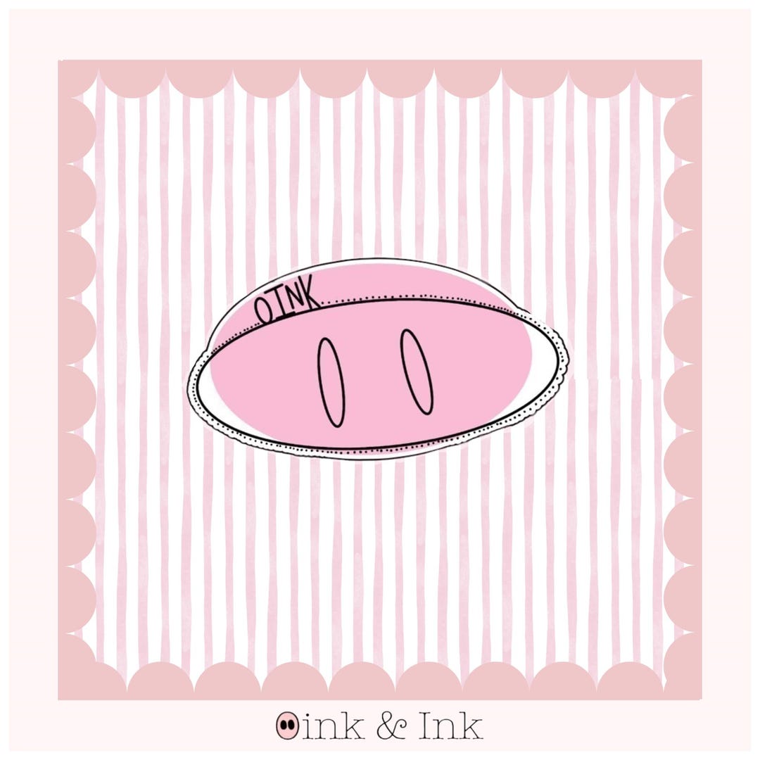 Pig Nose Sticker • Cute Farm Animal Vinyl Decal for Laptop, Water ...