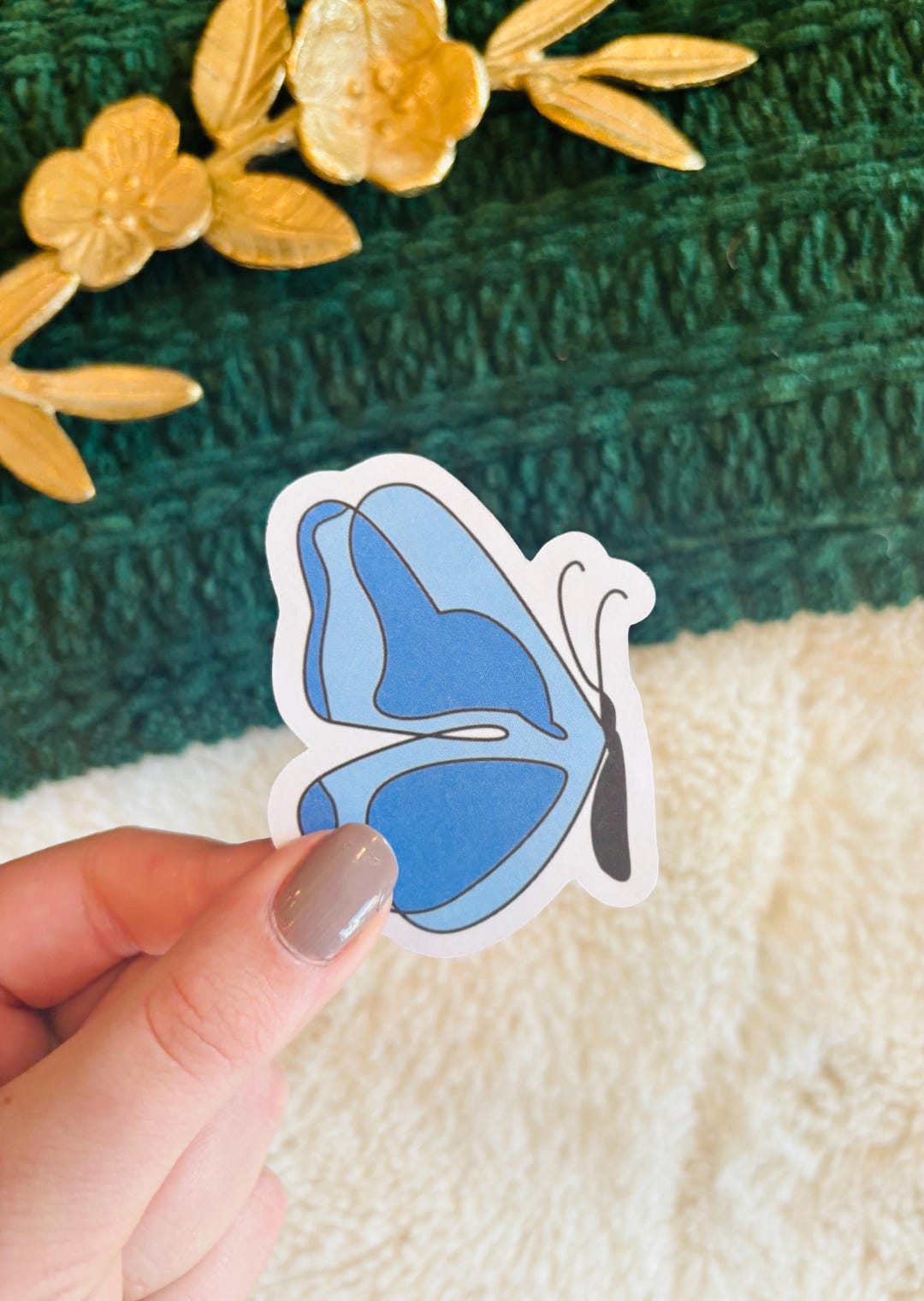 Blue Butterfly Laptop Sticker for Teens, Gift Ideas for Young Girls ...