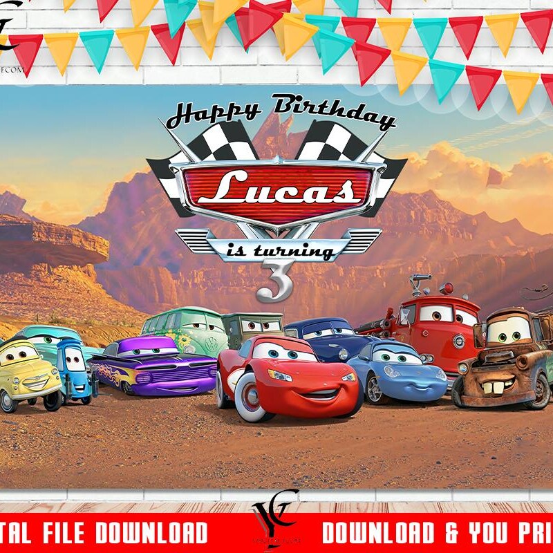 Car Birthday Banner - Etsy