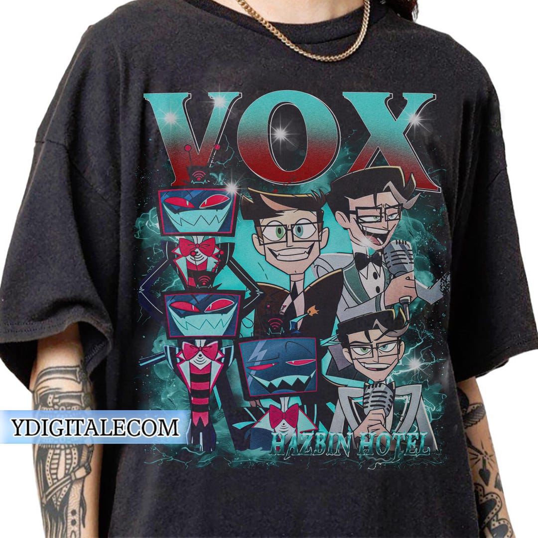 Vintage 90s Graphic Style Vox Hazbin Hotel T-shirt, Retro Vincent ...