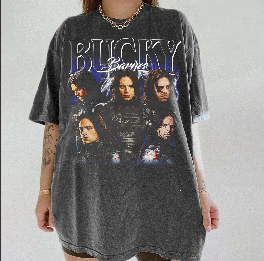 Vintage 90s Graphic Style Bucky Barnes T-shirt, Retro Comfort Colors ...