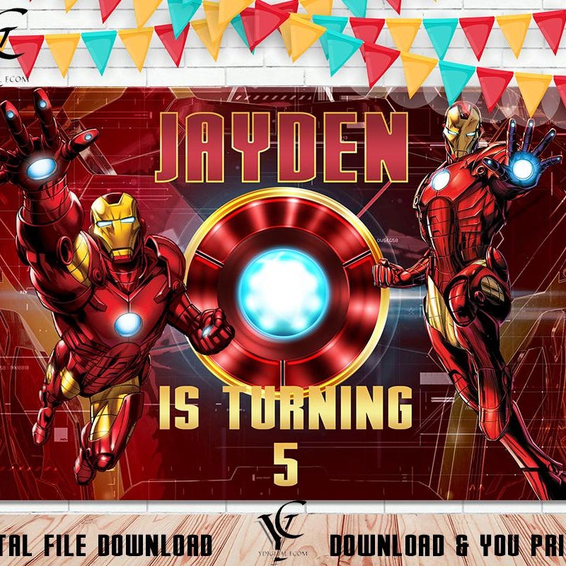 Iron Man Birthday Party Decorations - Etsy