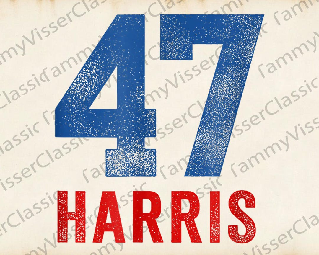 Kamala Harris Png, Vintage Harris 47 Png, Kamala for President Tee ...