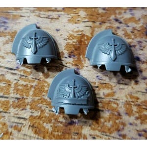 Warhammer 40k Dark Angels Bits Primaris Upgrade Gravis Shoulder Pads X3 ...
