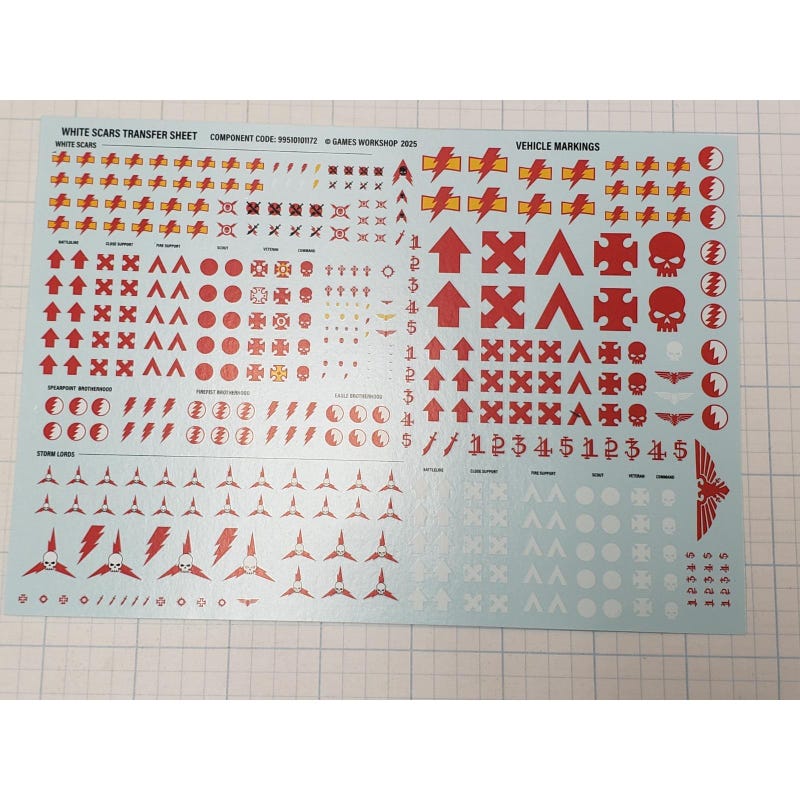 40k Transfer Sheets - Etsy