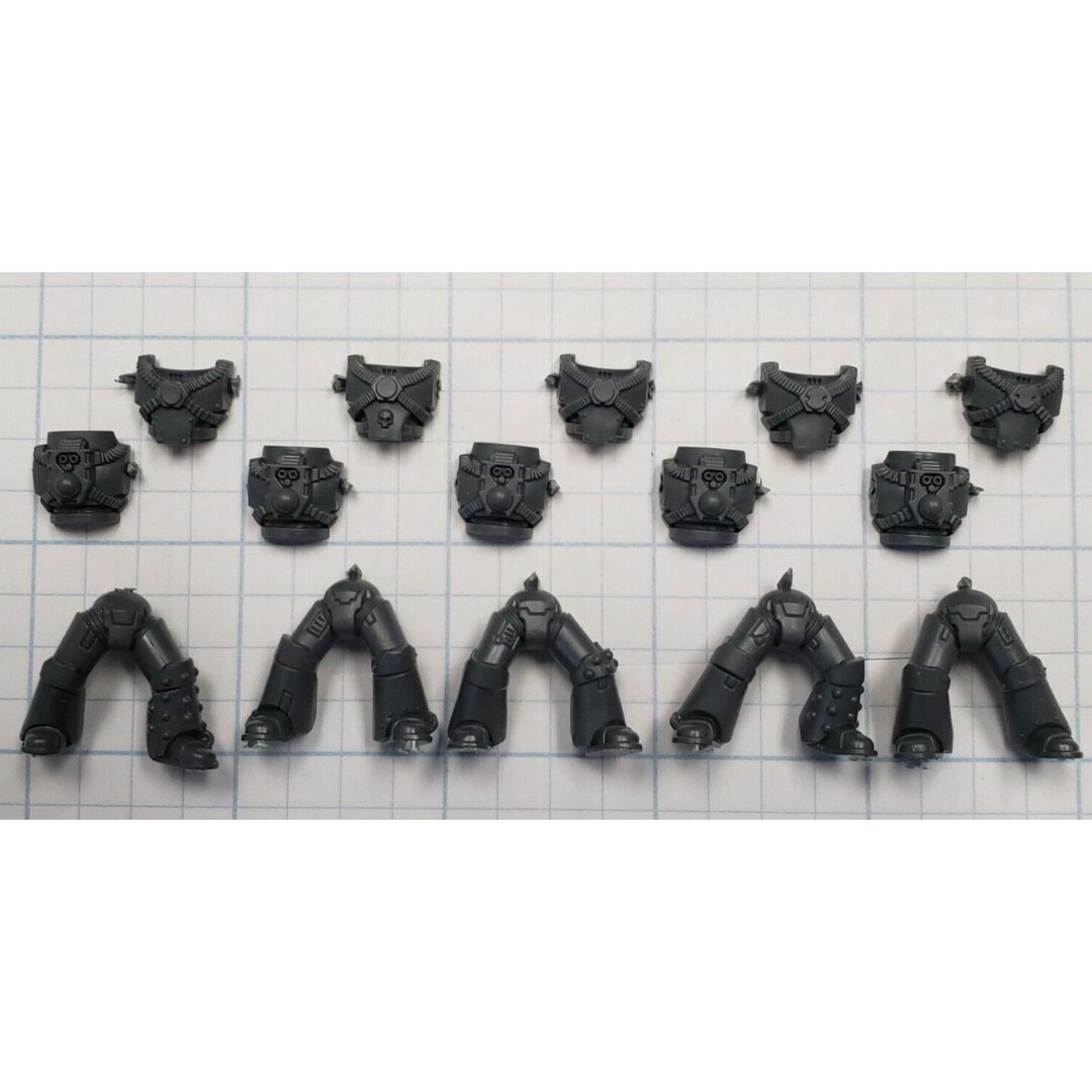 Warhammer 30k Space Marine Bits Mark IV 4 Tactical Squad Torso Legs X5 ...