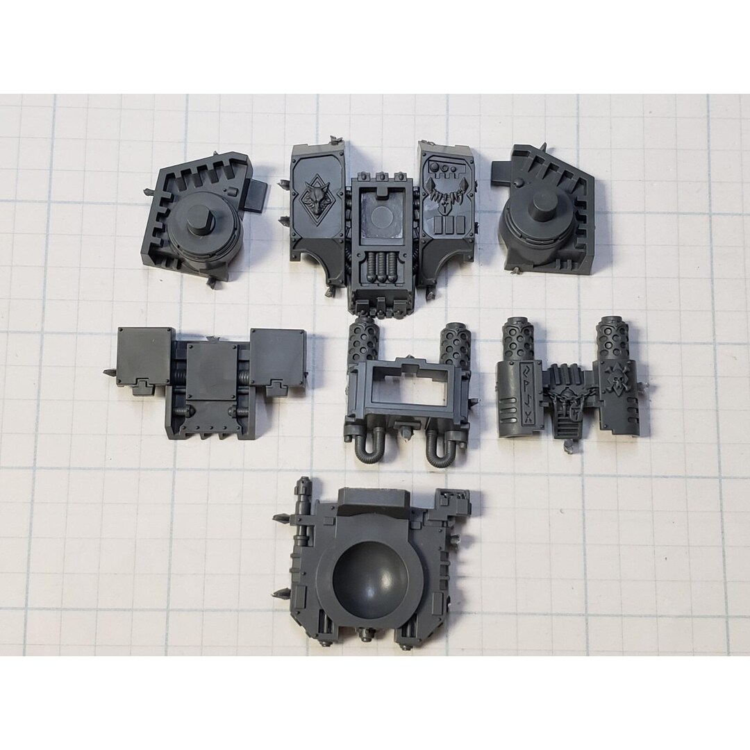 Warhammer 40k Space Wolves Bits Dreadnought Armored Sarcaphagus & Engine #09 - Etsy