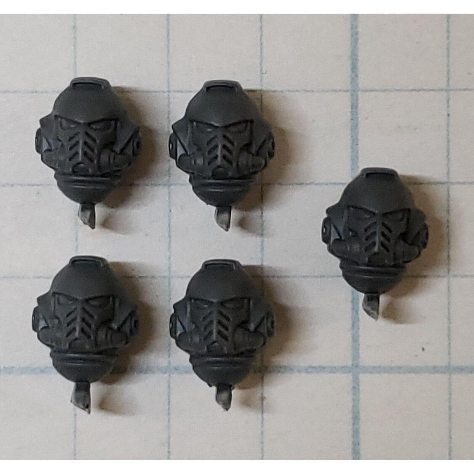 40k Space Marine Bits Primaris Jump Pack Intercessors Helmet Heads X5 ...