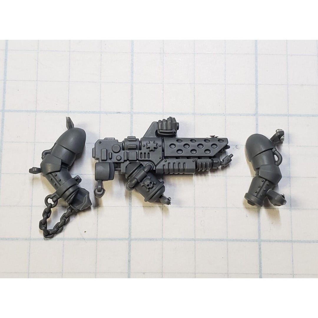 Warhammer 40k Black Templar Bits Crusader Squad Pyreblaster Flamer Set ...