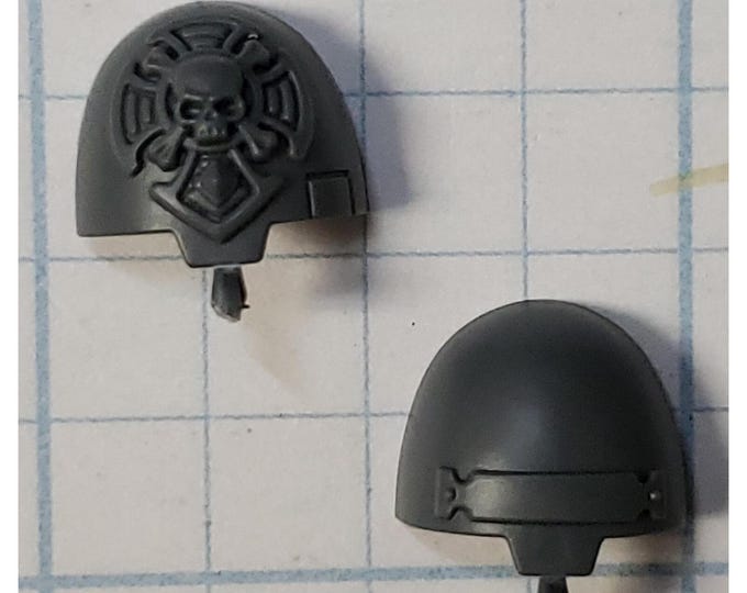40k Space Marines Bits Terminator Squad Sergeant Crux & Banner Shoulder ...