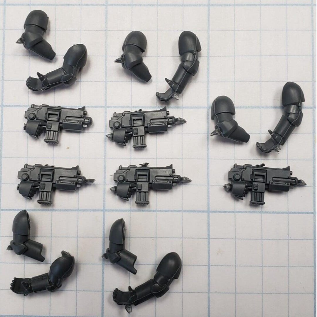 30k Space Marine Bits Mark IV 4 Tactical Squad Bolters W Arms X5 Set A ...