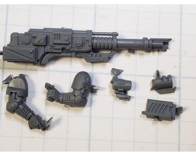 Warhammer 30K Space Marine Bits Legion Heavy Weapon Upgrade Lascannon ...