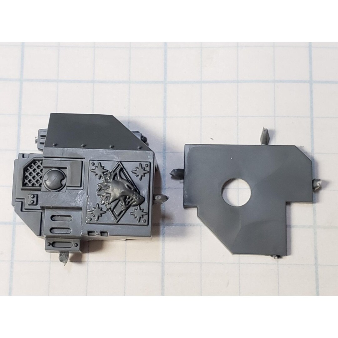 Warhammer 40k Space Wolves Bits Dreadnought Engraved Heavy Weapon Mount ...