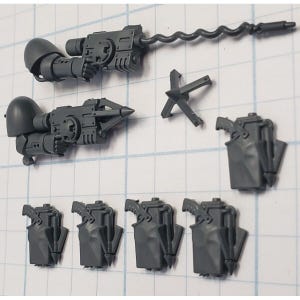 Space Marine Bits Primaris Reiver Grapnel Launcher & Holsters Set 40K ...