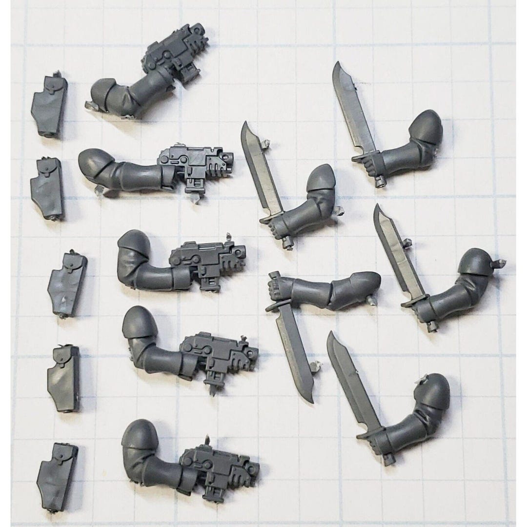 Warhammer 40k Space Marine Bits Scout Squad Bolt Pistol & Knife X5 Set ...