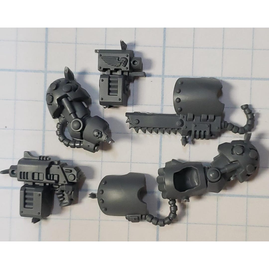 40k Space Marines Bits Terminator Squad Storm Bolter Chainfist Power ...