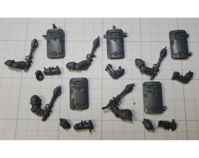 40k Imperial Agents Bits Exaction Squad Adeptus Arbites Shield & Maul ...
