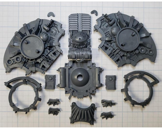 Warhammer 40k Imperial Knights Bits Questoris Power Plant & Torso Frame ...
