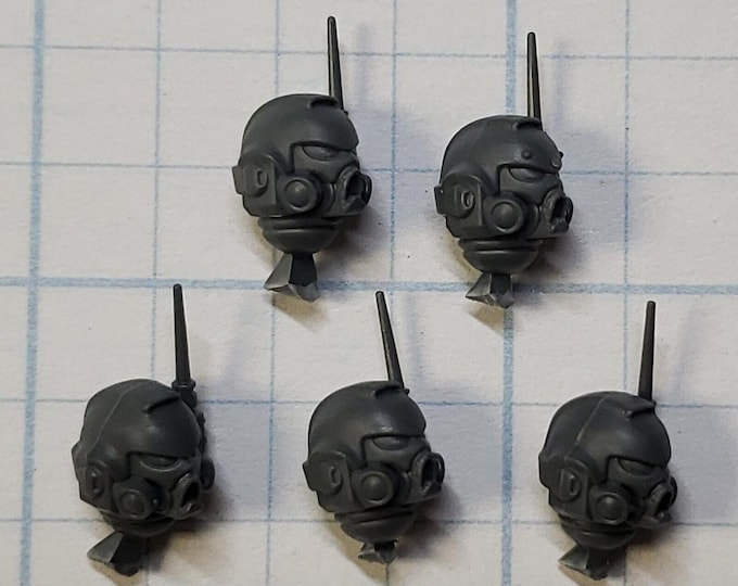 Warhammer 40k Space Marine Bits Infiltrator Helmet Heads Antennas X5 ...