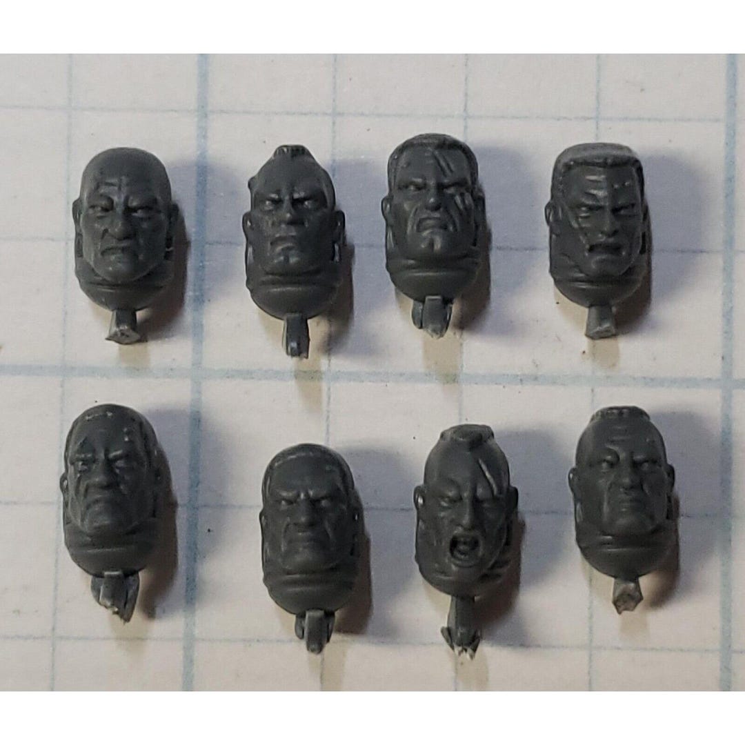 Warhammer 40k Space Marine Primaris Bits Assault Intercessor Bare Heads ...