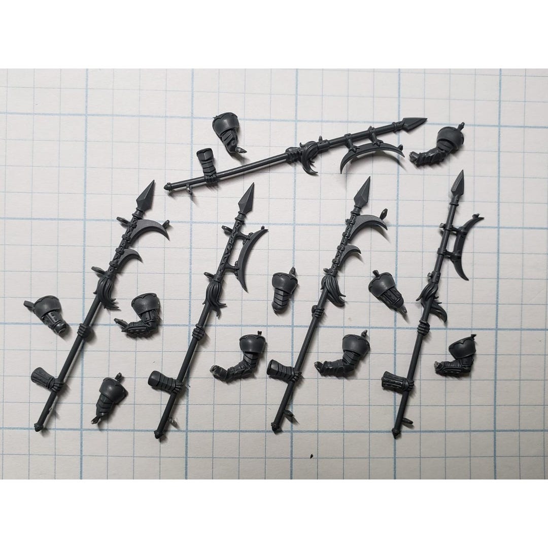 Warhammer Old World Cathay Bits Jade Warrior Halberds W Arms X5 Set B ...