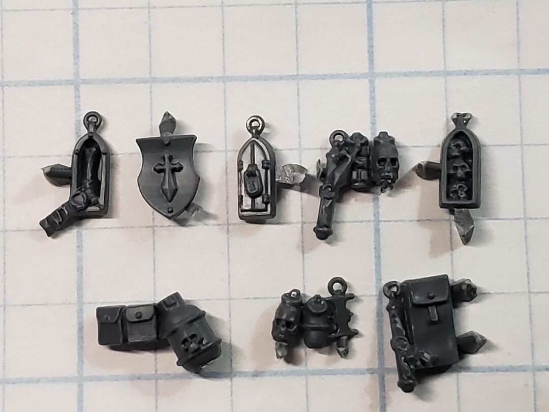 Warhammer 40k Grey Knight Bits Strike Squad Packs Grenades & Relics X8 ...