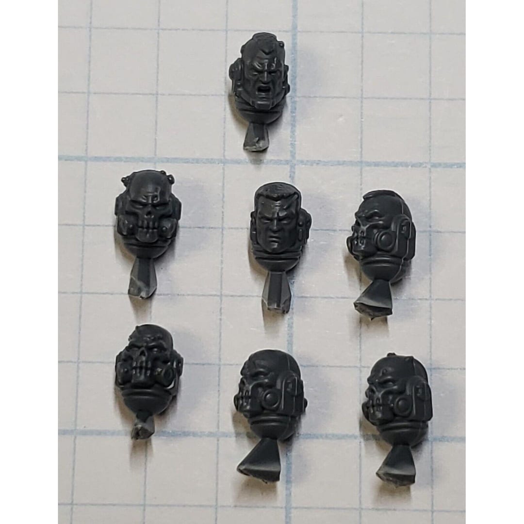 Space Marine Bits Primaris Reiver Bare Skull Heads W Sgt X7 Set 40K - Etsy