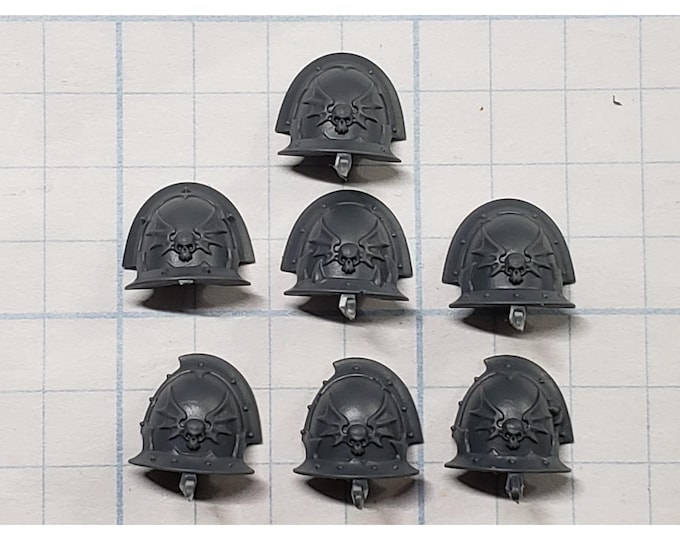 Warhammer 40k Night Lords Bits Nemesis Claws Kill Team Shoulder Pads X7 ...