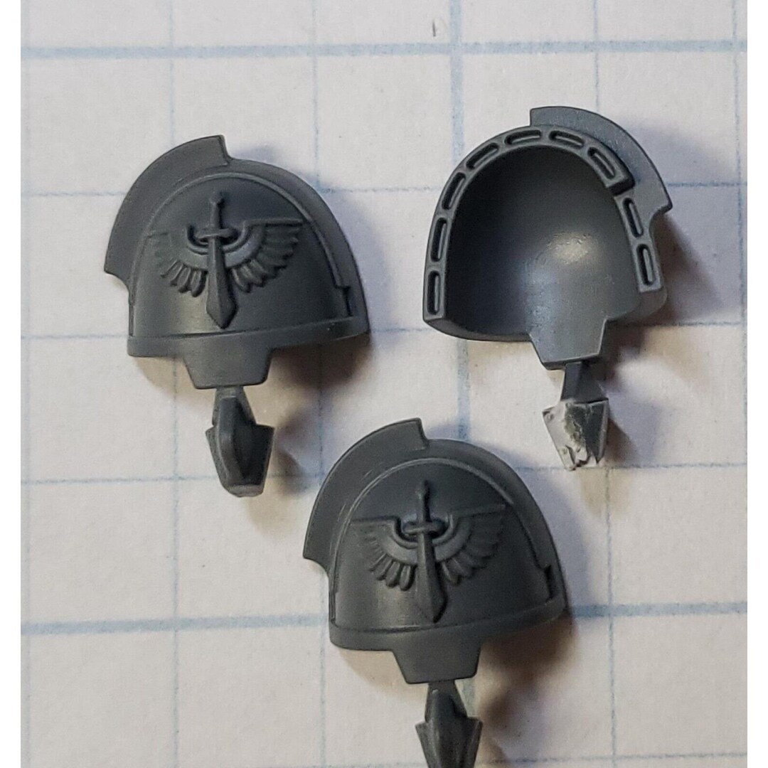 40k Dark Angels Bits Deathwing Assault Upgrade Crest Shoulder Pads X3 ...