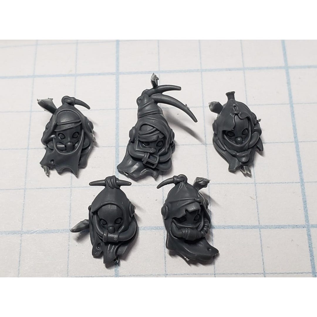40k Necromunda Bits Ash Waste Nomad Weapon Upgrades Hooded Respirator ...