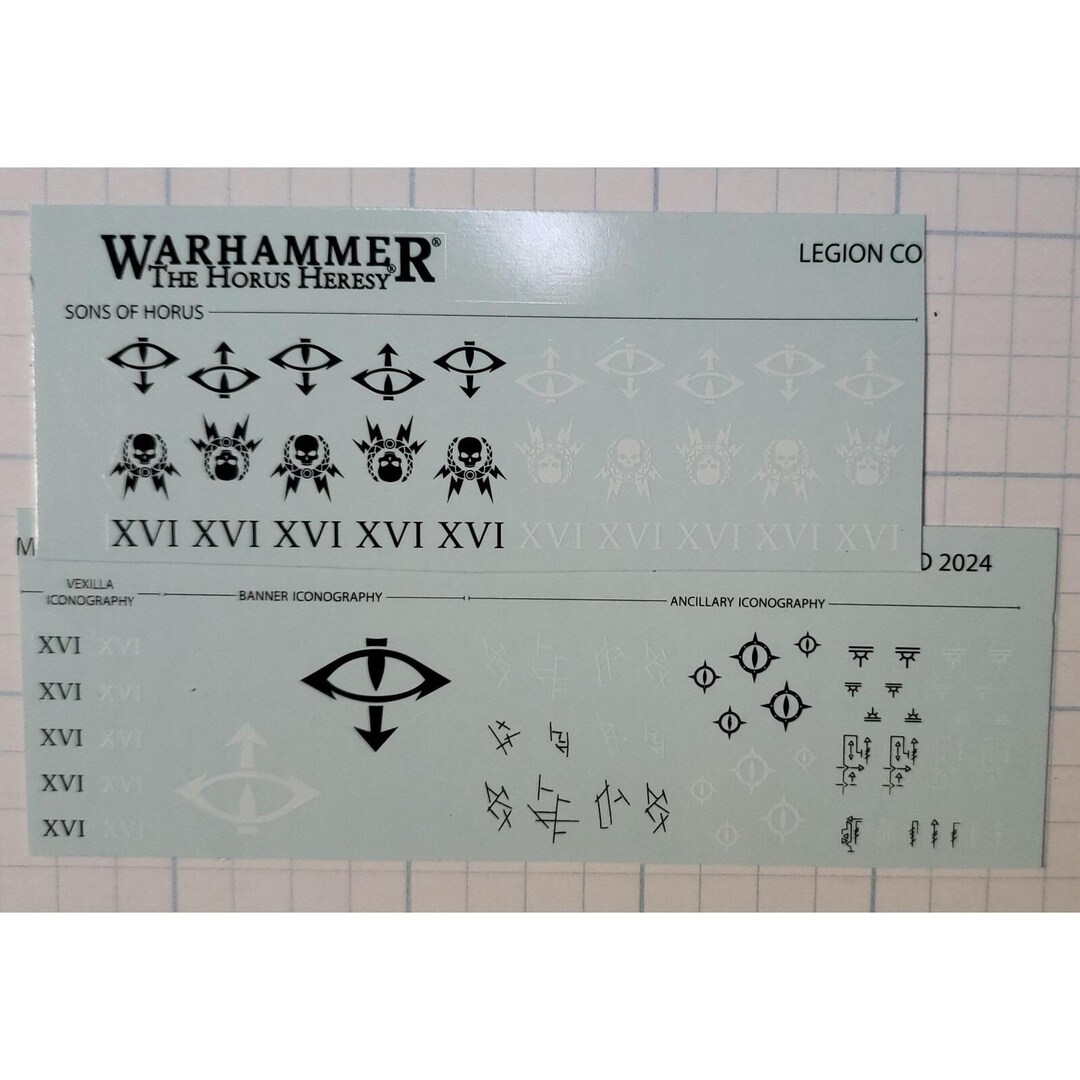 Warhammer 30k Sons of Horus Bits Legion Command Traitor Transfers 2024 ...
