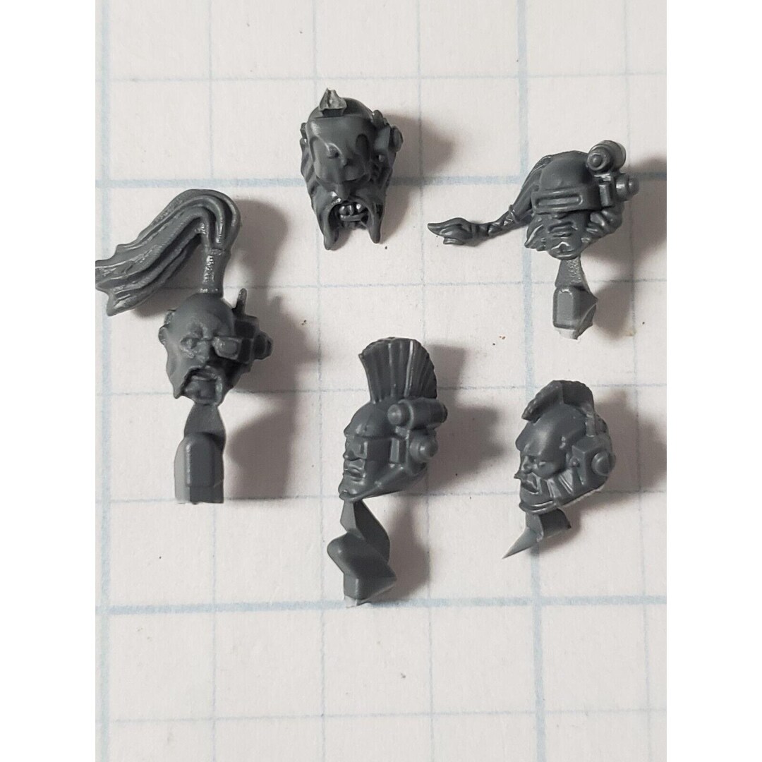 40k Space Wolves Bits Wolf Pack Veteran Wolf Scout Head W Comms Bionics X5 Set - Etsy