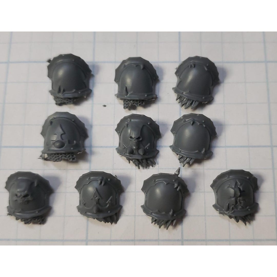 Warhammer 40k Chaos Space Marines Bits Terminator Shoulder Pads X10 - Etsy