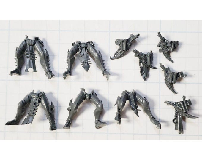 Warhammer 40k Drukhari Bits Kabalite Warrior Legs Sets X5 - Etsy