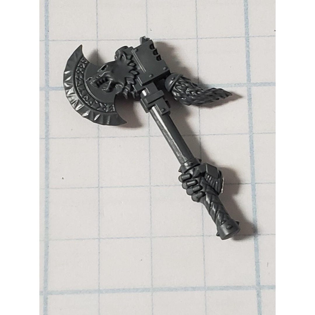 Warhammer 40k SPACE WOLVES Bits First Born Upgrade Runed Frost Power Axe - Etsy