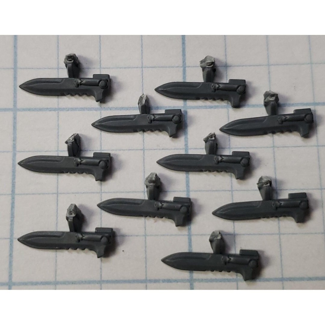 Warhammer 30K Space Marine Bits Mark III Tactical Squad Bolter Bayonets ...