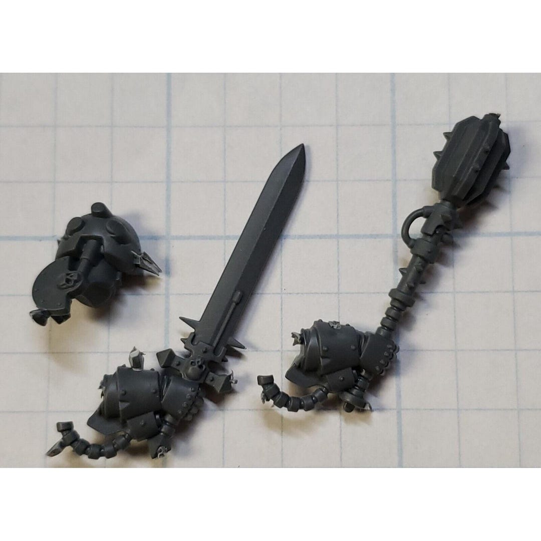 40k Dark Angels Bits Deathwing Knight Terminator Mace & Power Sword Set ...