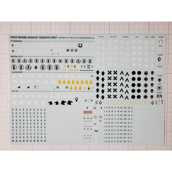 40k Transfer Sheets - Etsy