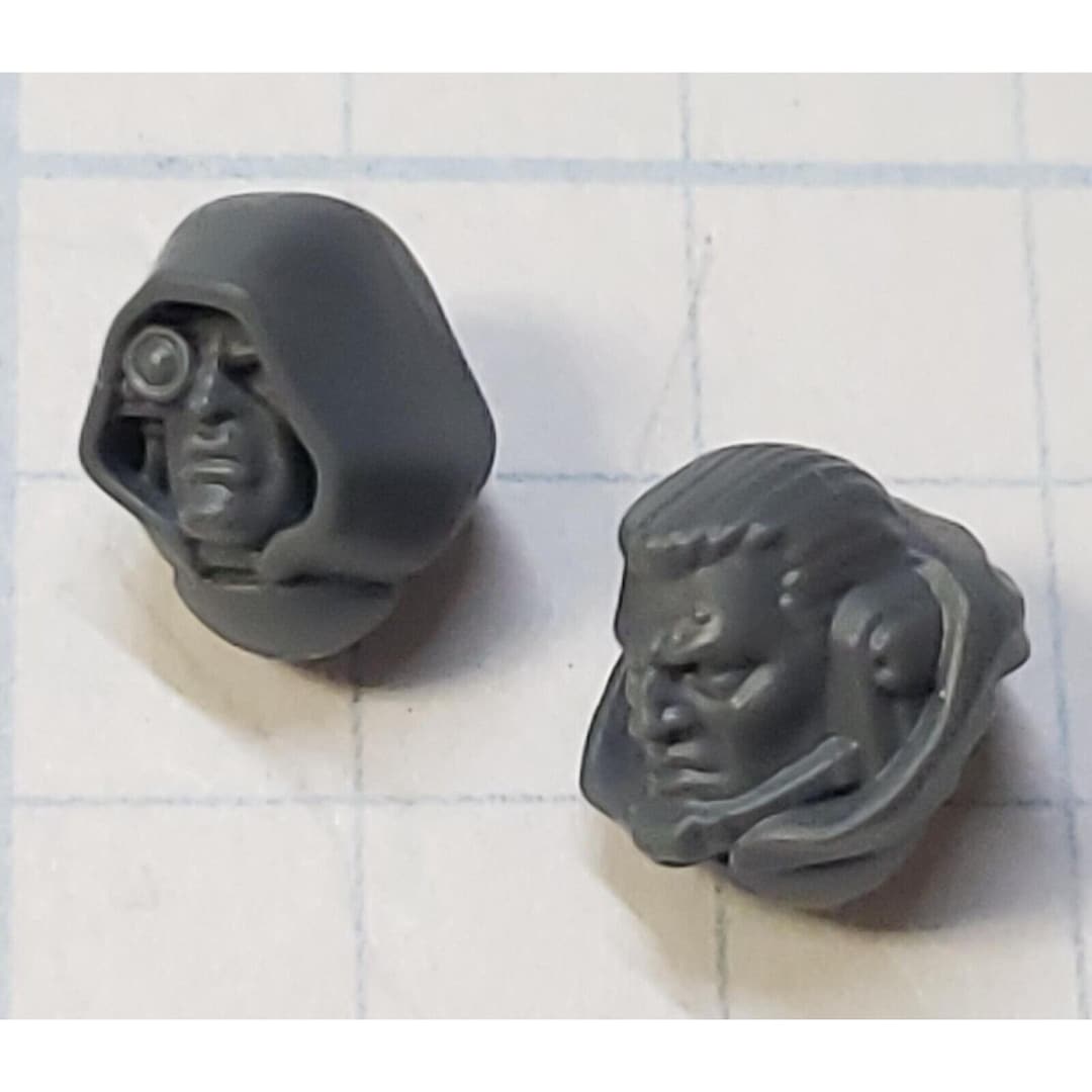 40k Dark Angels Bits Upgrade Hooded Bare Veteran Heads W Optic & Comms ...