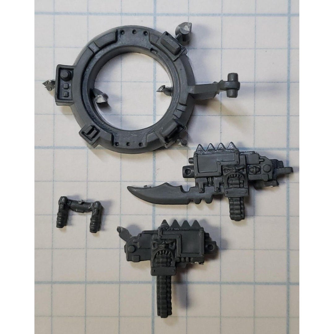 40k Chaos Space Marine Bits Vehicle Accessory Sprue Cupola W Pintle ...