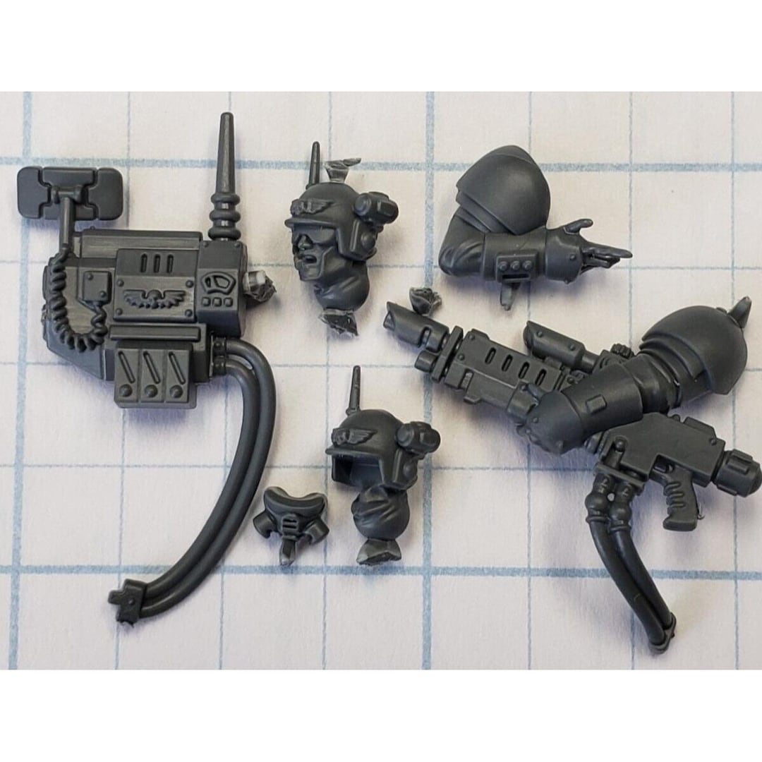 Warhammer 40k Kill Team Bits Cadian Kasrkin Vox Trooper W/pack Upgrade ...