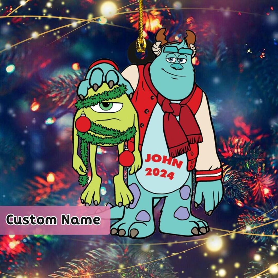 Personalize Monsters Inc Christmas Acrylic Ornament, Monster Inc ...