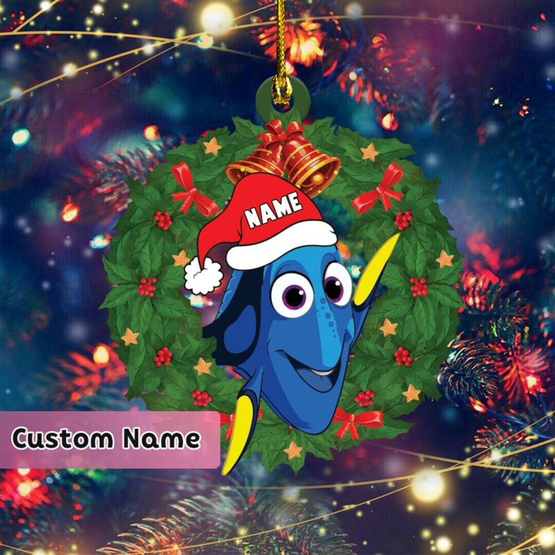 Personalize Finding Nemo Dory Christmas Acrylic Ornament, Custom Name ...