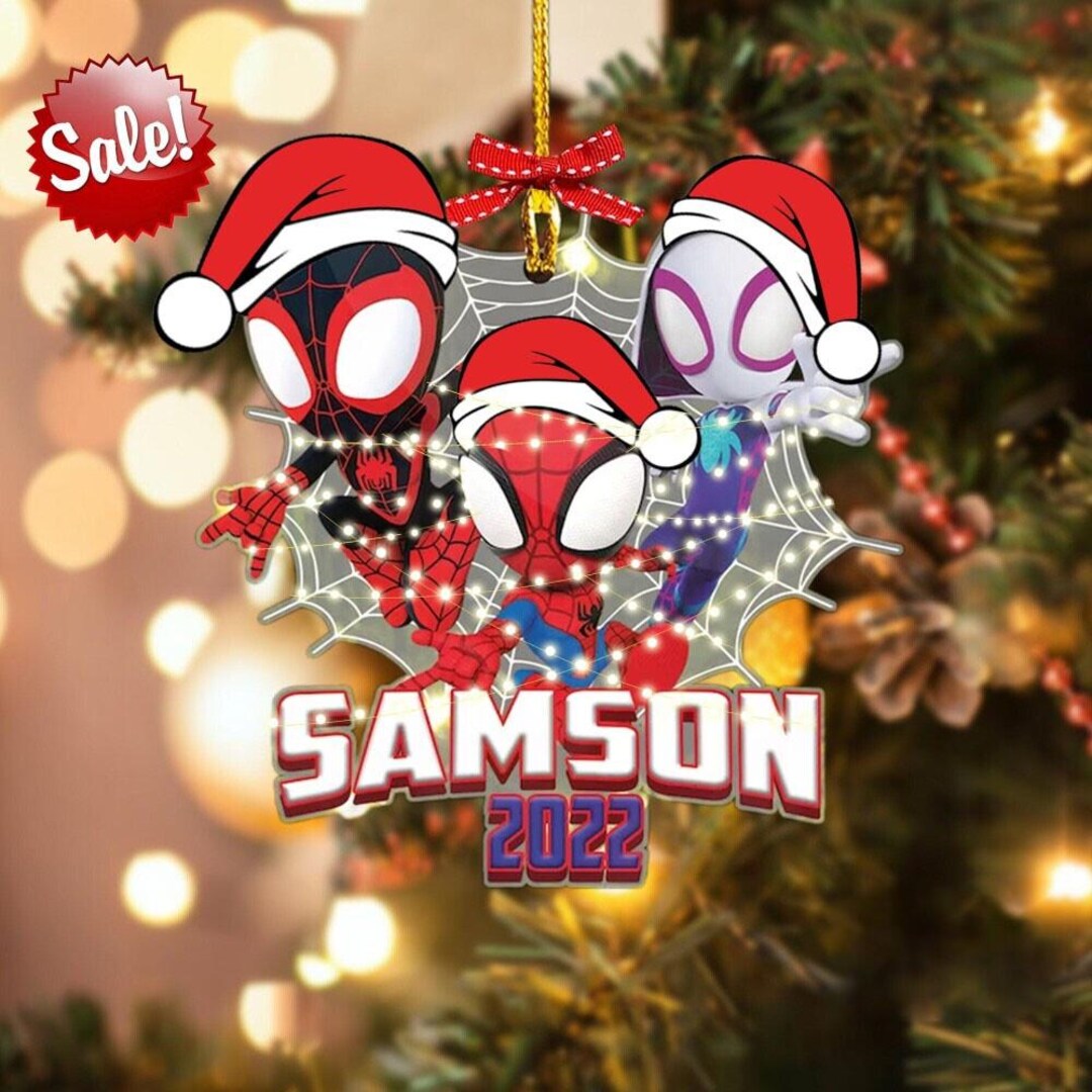 Personalized Spidey and His Amazing Friends Ornament, Custom Name ...
