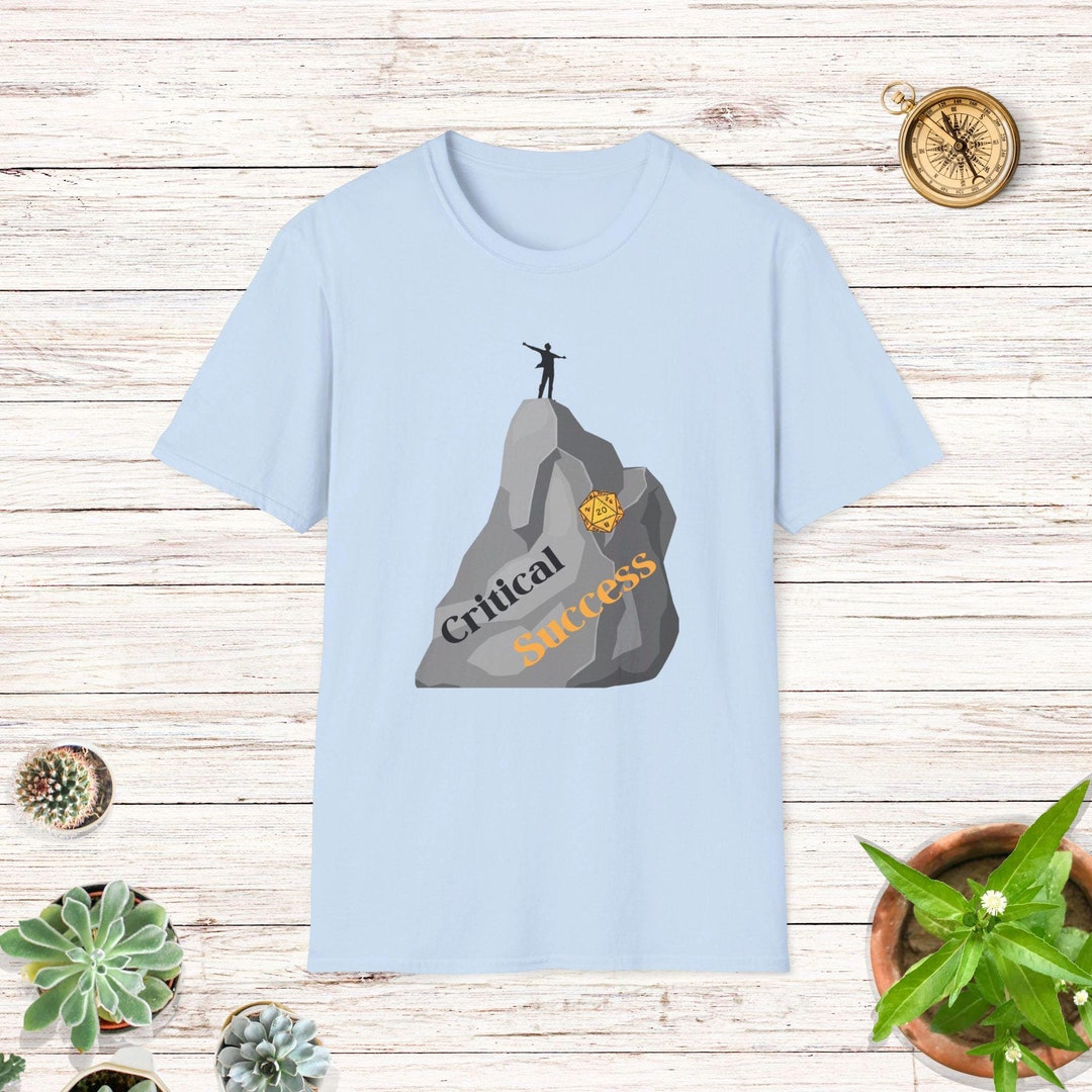 Critical Success Rock Climbing Dnd T-shirt | Perfect for Climbers ...