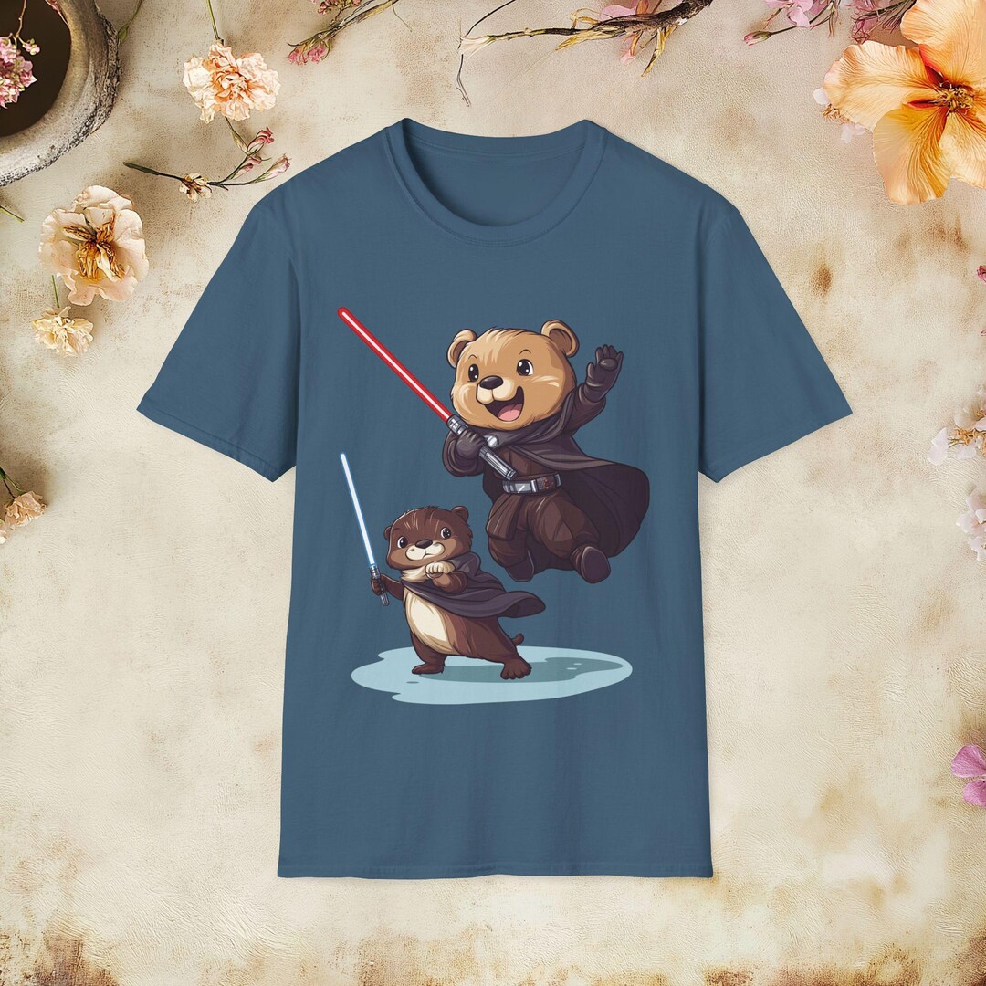 Otter Jedi Vs Sith Bear T-shirt: Space Wizard Duel - Etsy