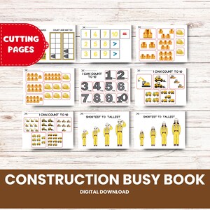 Toddler Construction Busy Book: Personalized Educational Learning ...