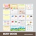 Toddler Busy Book Printable Activity Personalized Educational Learning ...